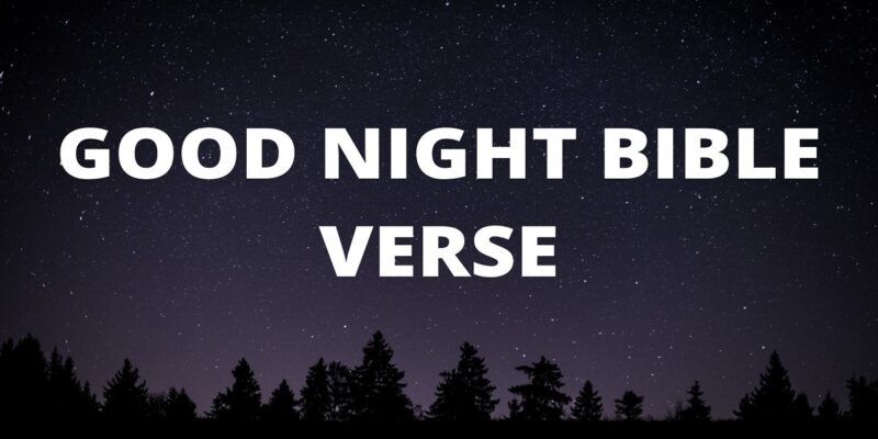 100 Best Good Night Bible Verse Quotes