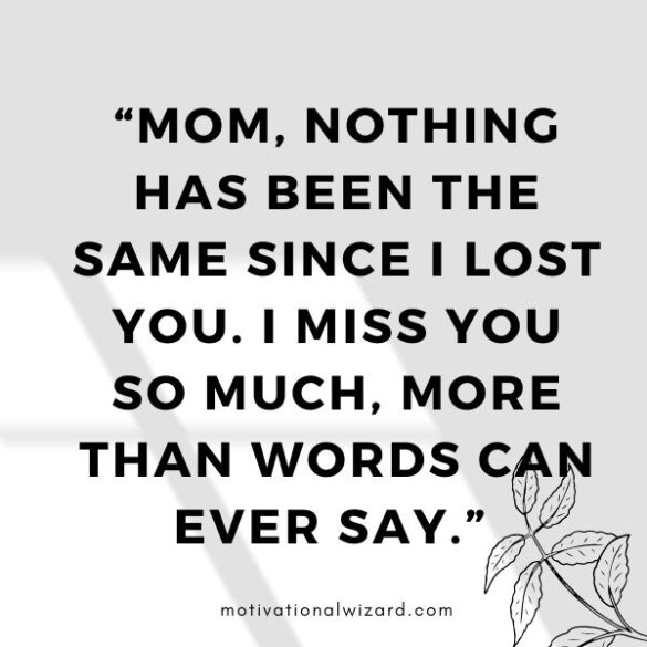 271 Touching Missing You Mother Quotes | Messages | Images