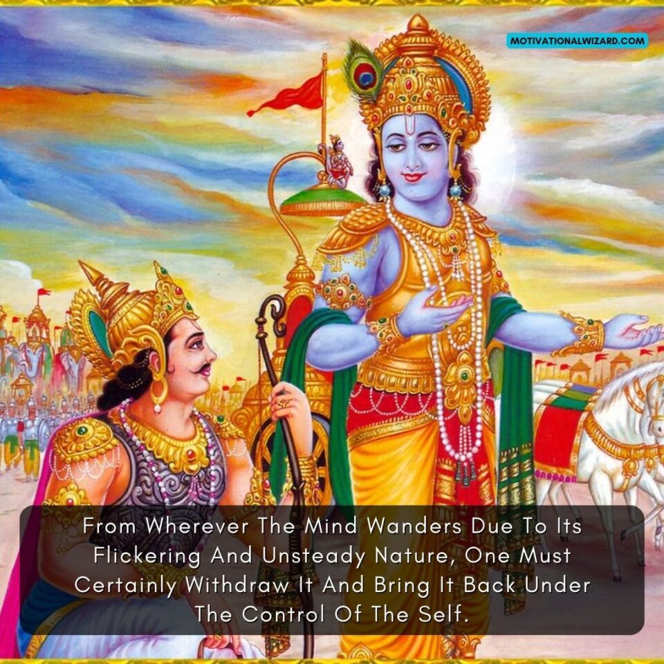 Bhagavad Gita Quotes On Meditation And Mindfulness: Cultivating Inner ...