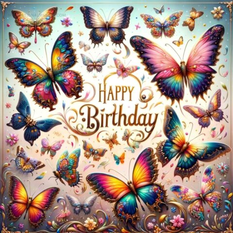 Happy Birthday Butterfly Images