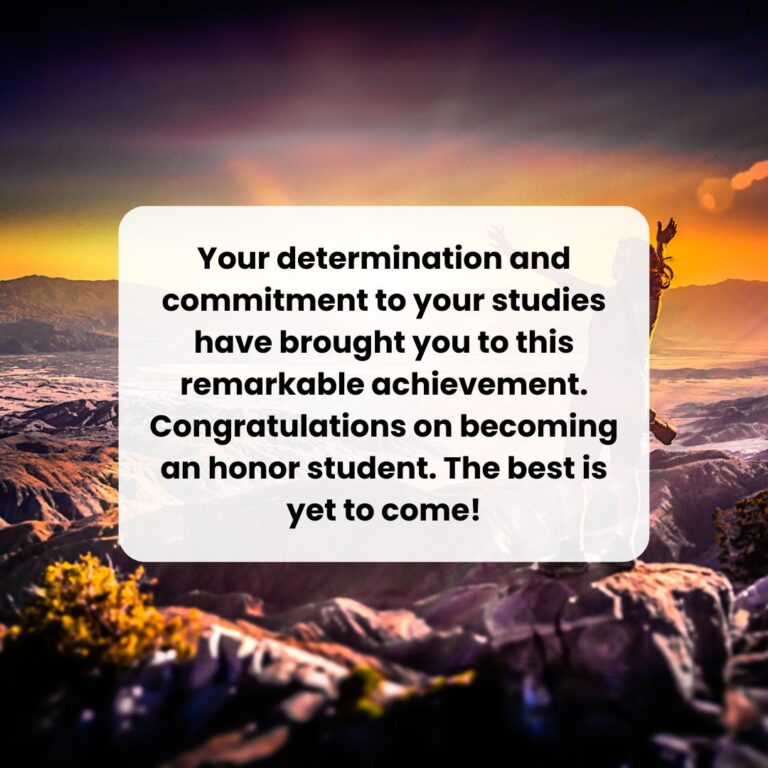 320 Academic Achievement Congratulations Message For Honor Student