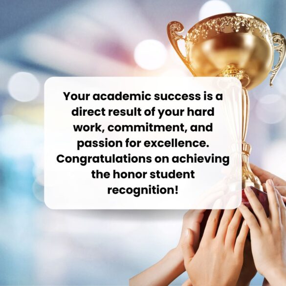 320 Academic Achievement Congratulations Message For Honor Student