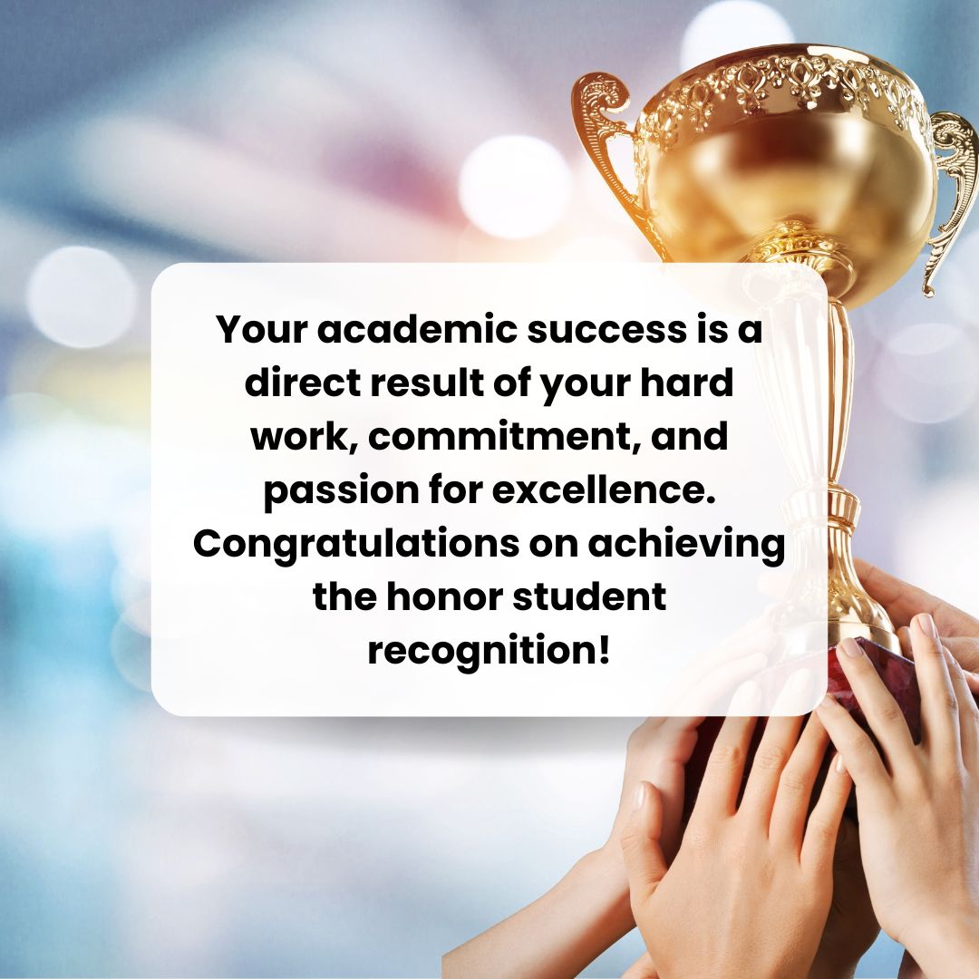 320 Academic Achievement Congratulations Message For Honor Student
