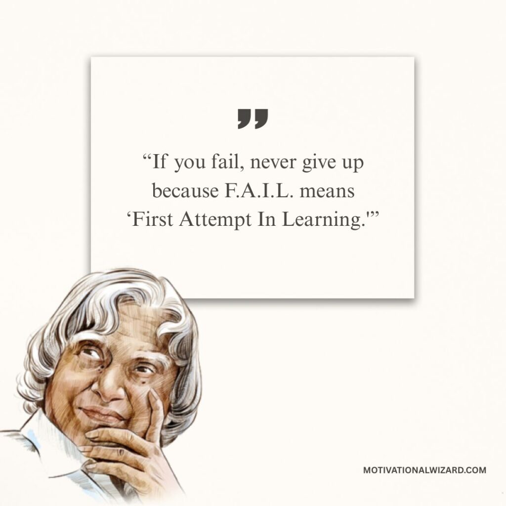 80+ Motivational Quotes for Students by APJ Abdul Kalam